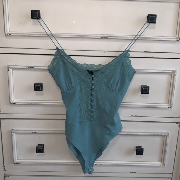 Forever 21 | Tops | Stretchy Seafoam Color Bodysuit | Poshmark